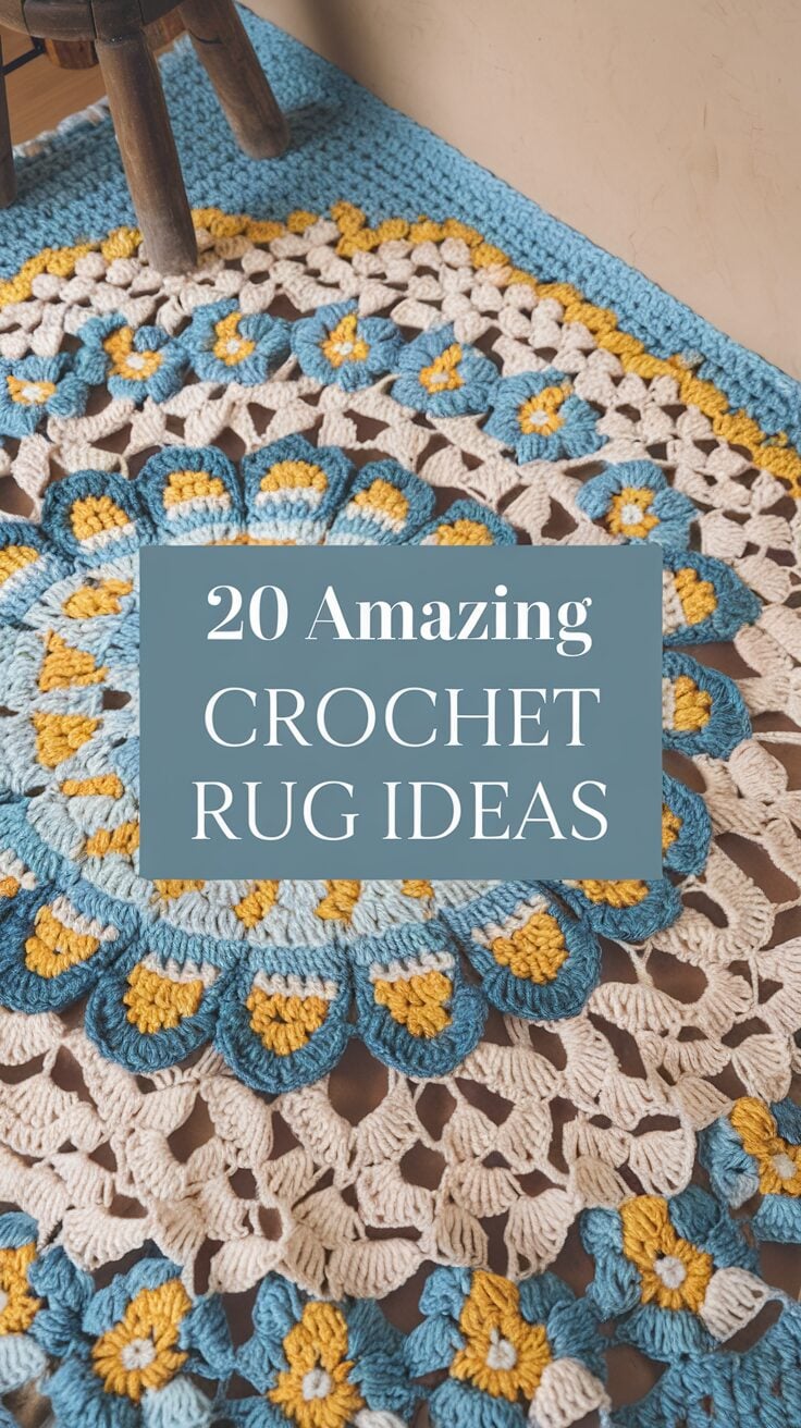 20 Latest Crochet Rug Ideas You Need To Try In 2025! - Ask Bart