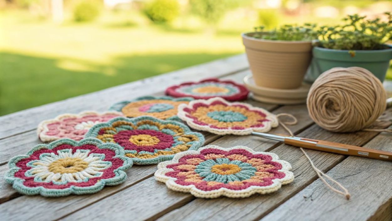 20 Latest Crochet Vintage Flower Coaster Ideas To Try In 2025! - Ask Bart