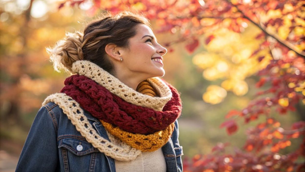 20 Latest Crochet Infinity Scarf Ideas To Try In 2025! - Ask Bart