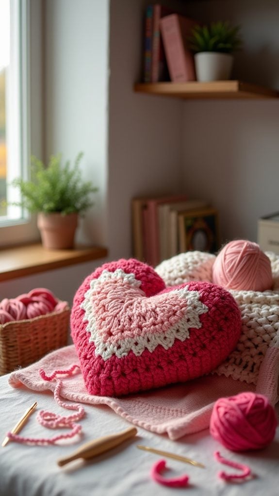 20 Latest Crochet Heart Pillow Ideas To Try In 2025! - Ask Bart