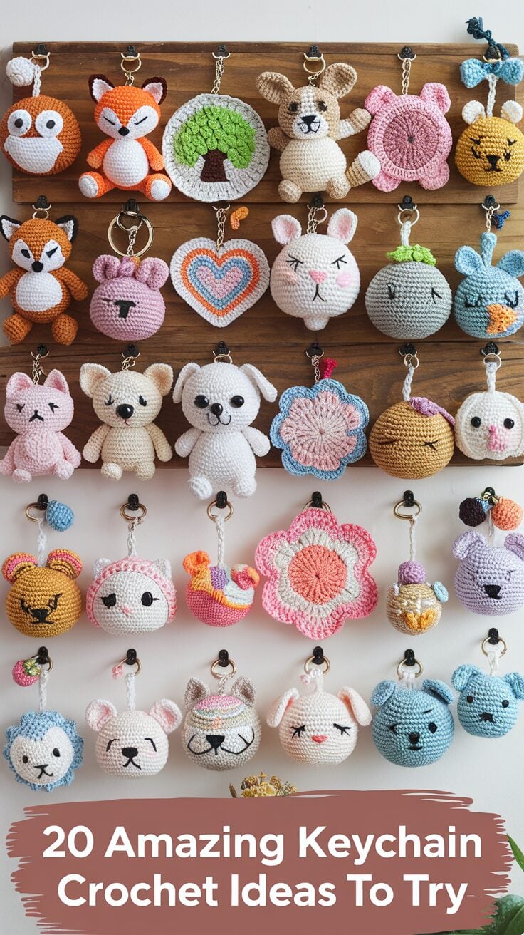 20 Latest Crochet Keychain Ideas To Try In 2025! - Ask Bart