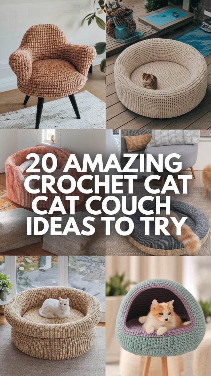 20 Latest Crochet Cat Couch Ideas To Try In 2025! - Ask Bart