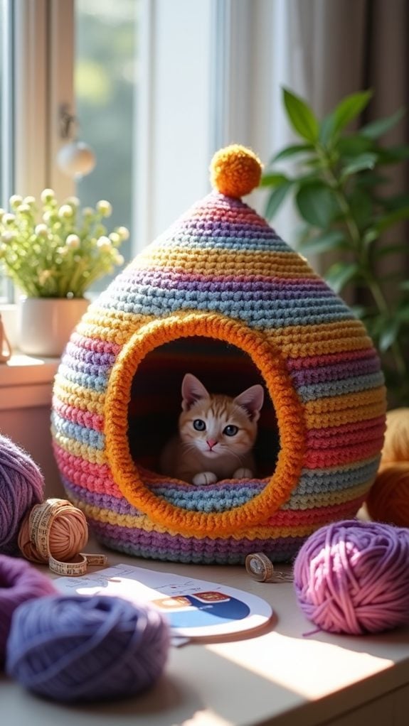 20 Latest Crochet Cat Pod Ideas To Try In 2025! - Ask Bart