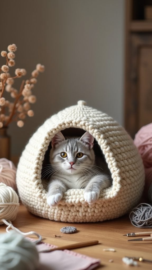 20 Latest Crochet Cat Pod Ideas To Try In 2025! - Ask Bart