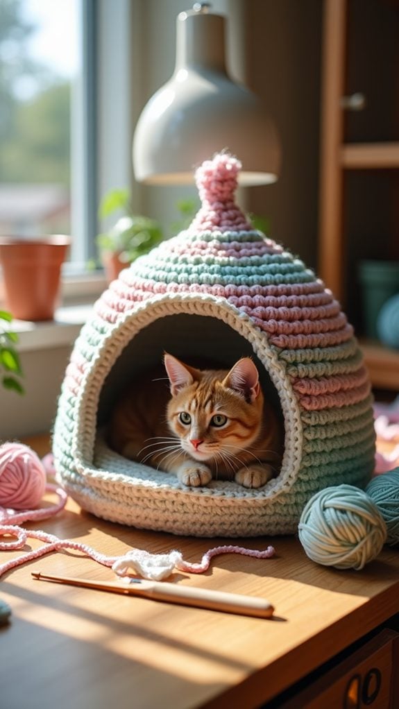 20 Latest Crochet Cat Pod Ideas To Try In 2025! - Ask Bart