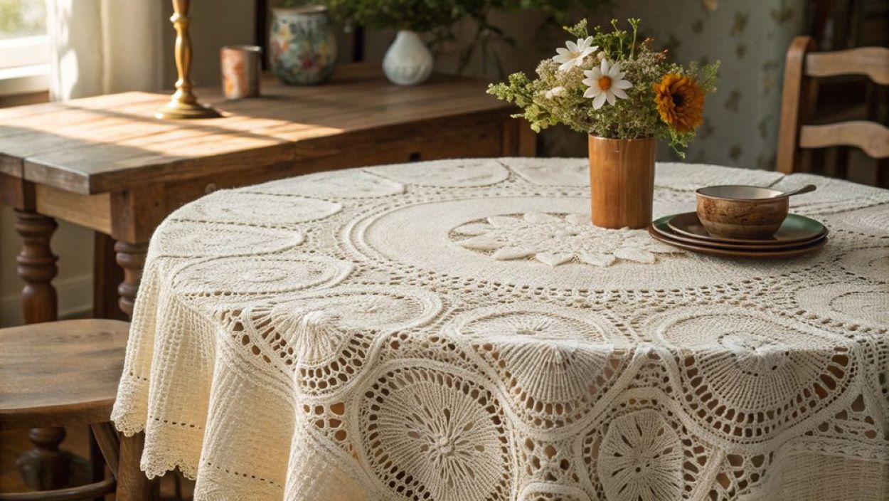 20 Latest Crochet Tablecloth Ideas To Try In 2025! - Ask Bart