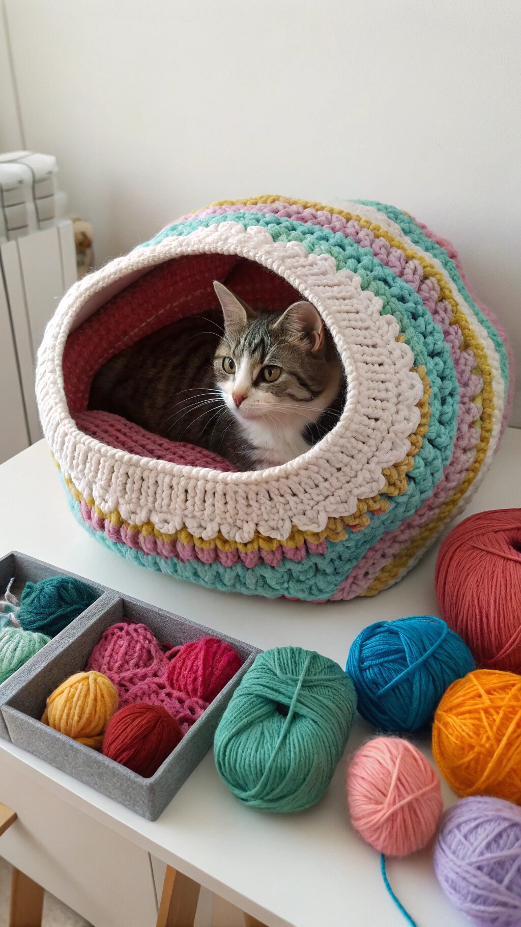 20 Latest Crochet Cat Pod Ideas To Try In 2025! - Ask Bart