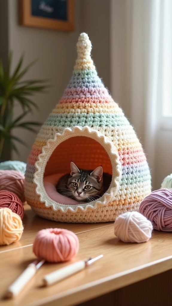 20 Latest Crochet Cat Pod Ideas To Try In 2025! - Ask Bart