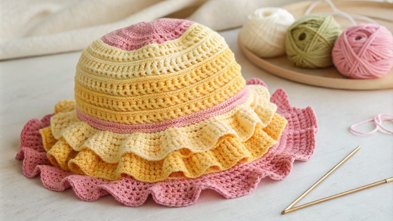 20 Latest Crochet Ruffle Hat Ideas To Try In 2025! - Ask Bart