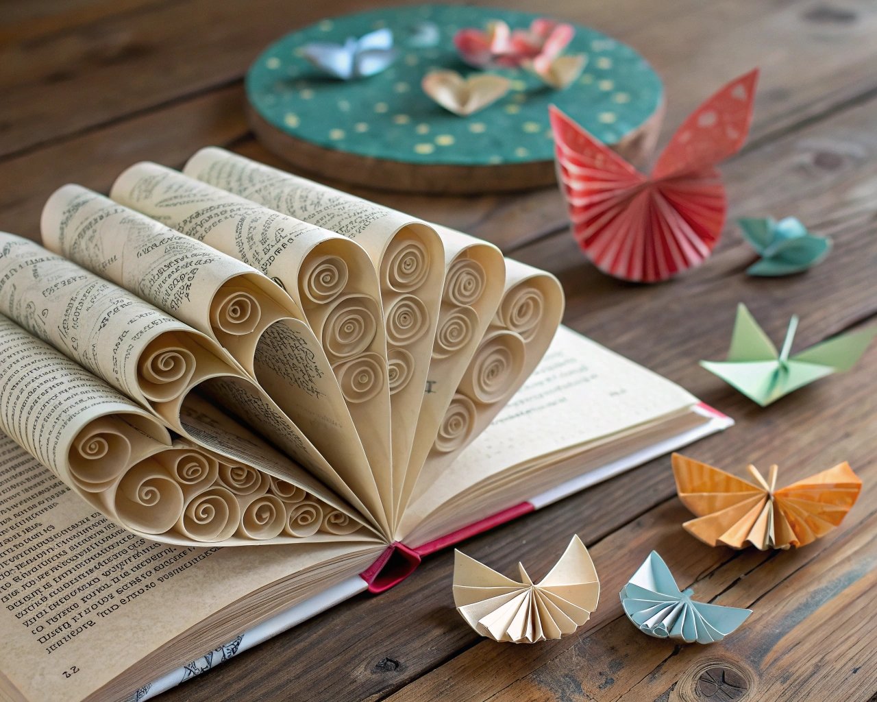 10 Amazing DIY Book Art Ideas To Try In 2025! - Ask Bart