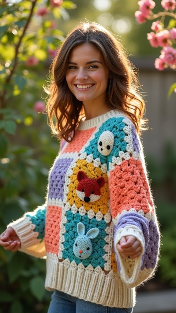 20 Latest Crochet Granny Square Sweater Ideas To Try In 2025! - Ask Bart