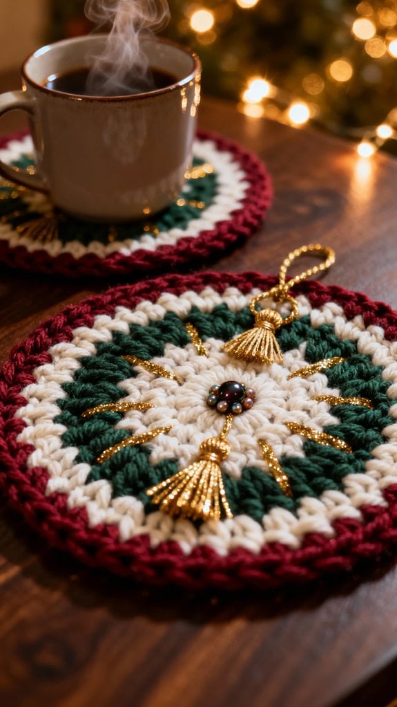 10 Best Holiday Crochet Coasters For Cozy Sips - Ask Bart