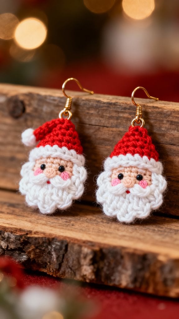 22 Amazing Crochet Christmas Earrings You Will Love! - Ask Bart
