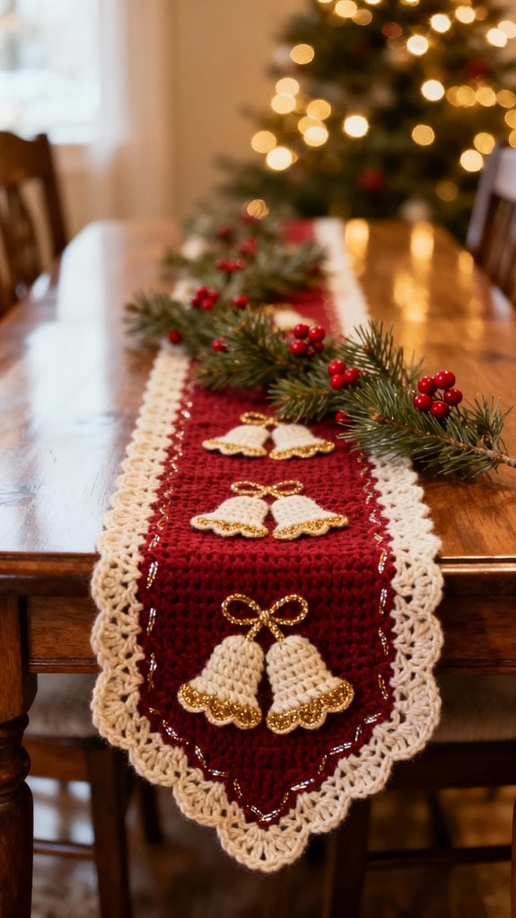 22 Amazing Crochet Christmas Table Runner You Will Love! - Ask Bart